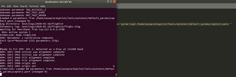 m cmd param load home user ardupilot tools autotest custom parm