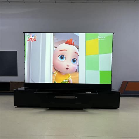 ₩7757906에서 2023 새로운 맞춤형 100 인치 Alr 전동 바닥 상승 프로젝션 스크린 4k8k Ust 레이저