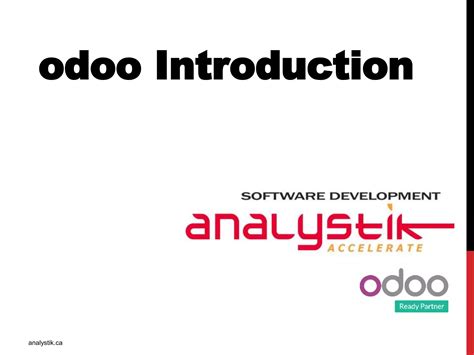 Odoo Introduction PPTX