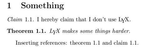 Cross Referencing Lyx 20 Formatted References To Theoremlemmaclaim