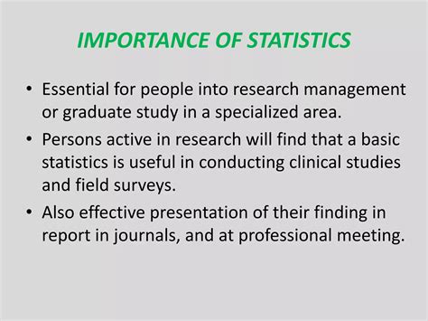 Introduction To Biostatistics PPTX Science