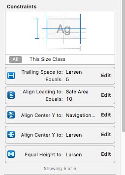 Ios Xcode Constraints In Navigation Bar Stack Overflow
