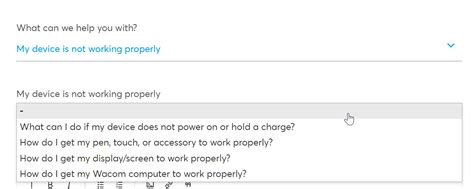 stylus fails and there s no support wacom