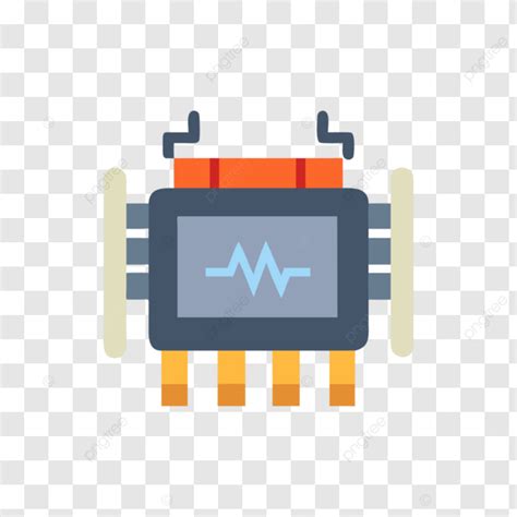 High Frequency Transformer Flat Icon Vector Icon Vector Illustration