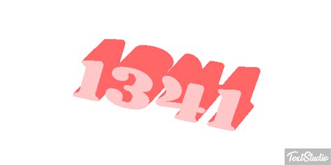 1341 Number Animated  Logo Designs