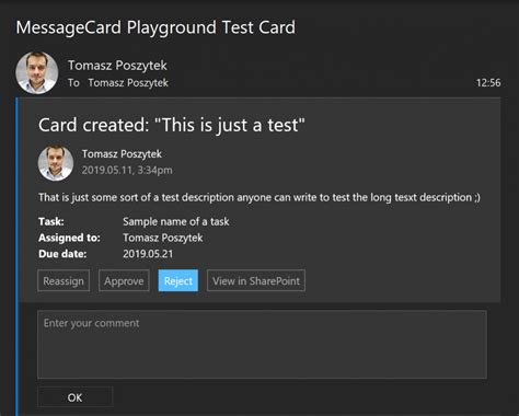 Microsoft Message Cards The Ultimate Guide • Tomasz Poszytek Business Applications Mvp