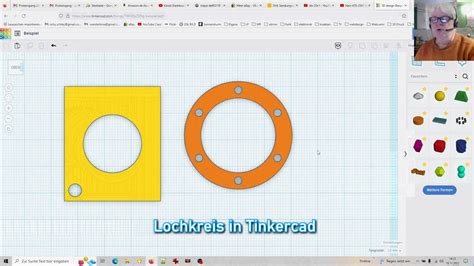 Wie Macht Man Einen Lochkreis In Tinkercad Anleitung Tutorial Deutsch Youtube