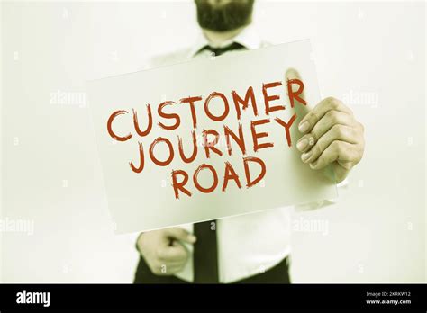 Text Caption Presenting Customer Journey Road Concept Meaning Customer Experiences When
