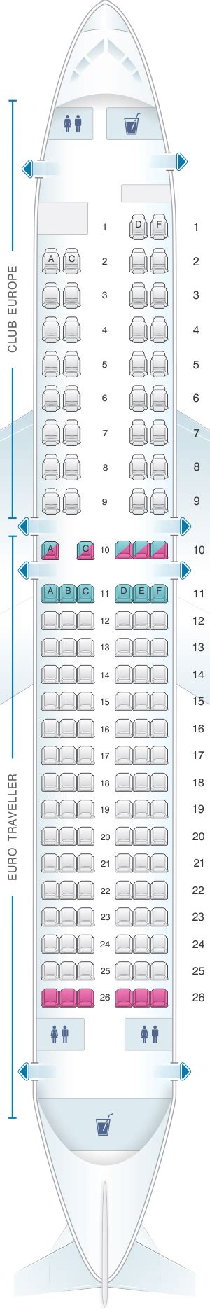 Seat Map British Airways Boeing B737 400 European Layout Seatmaestro