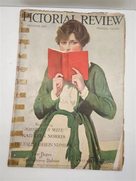 Pictorial Review Ephemera Antique Vintage Magazine October 1917 £22