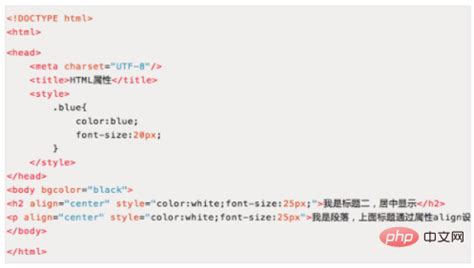 html字体颜色的设置方法 html教程 PHP中文网