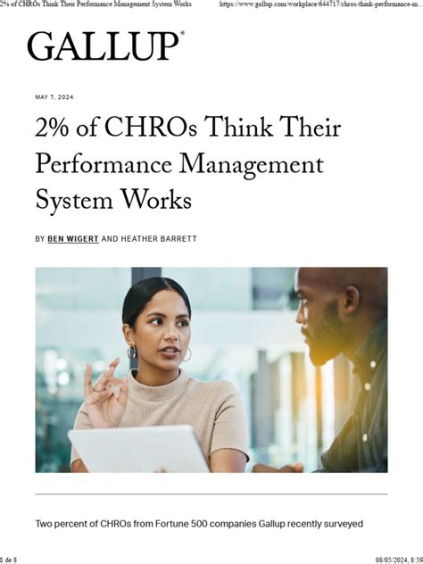 2 Of Chros Think Their Performance Management System Works Pdf Performance Appraisal Goal
