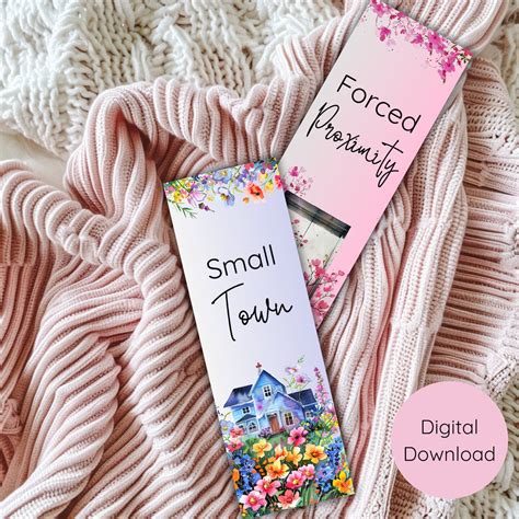 Romance Book Trope Bookmarks Printable Bookmarks Bookmark Png Bookmarks