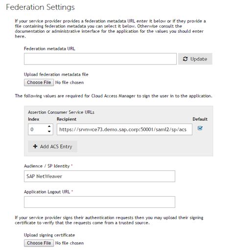 cloud access manager 8 1 1 how to configure for sso to sap netweaver