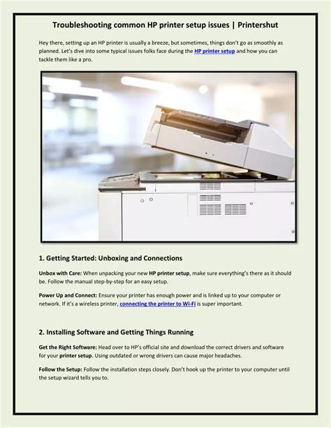 Ppt Troubleshooting Common Hp Printer Setup Issues Printershut Powerpoint Presentation Id