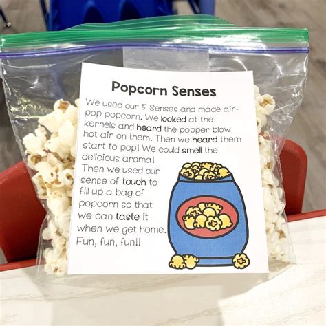 Popcorn 5 Senses Activity For Preschoolers Artofit