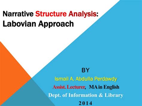 Narrative Structure Analysis Labovs Approach Pptx