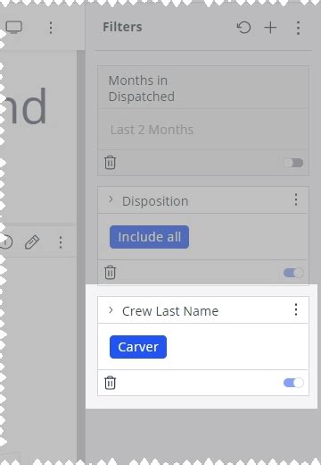 Work With Dashboard Filters