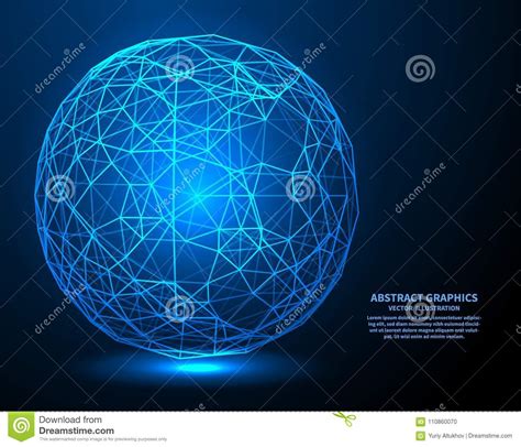 Big Data Vector Illustration Network Connections With Points And