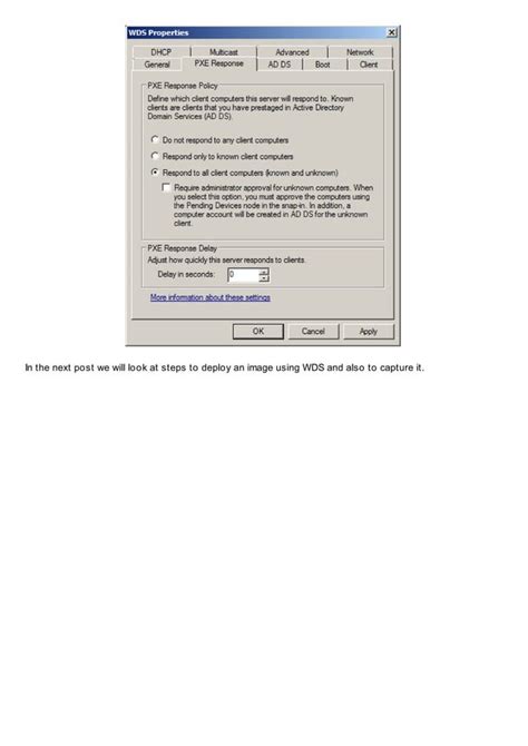 Installing And Configuring Windows Deployment Services PDF Operating Systems Computer