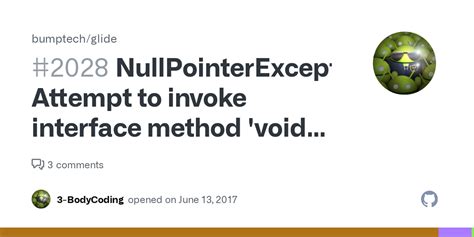 Nullpointerexception Attempt To Invoke Interface Method Void Java