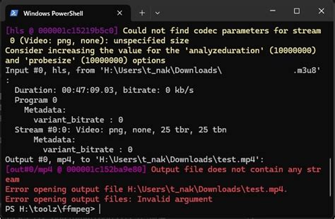 Ffmpegの変換時に Could Not Find Codec Parameters For Stream 0 Video Png None が表示される マゴトログ シュミニイキル