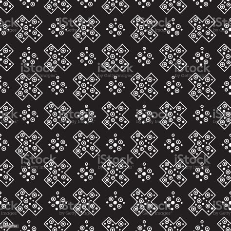 원활한 벡터 패턴입니다 흑인과 백인 기하학적 배경 손으로 그려 장식 부족 요소 인종 민족 전통 모티브 인쇄 그래픽 벡터 일러스트입니다 0명에 대한 스톡 벡터 아트 및 기타