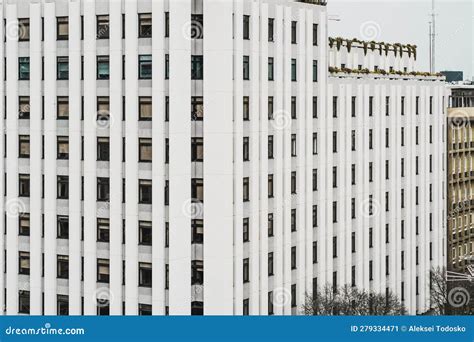 Exterior Facade And A Window Pattern Stock Image Image Of White