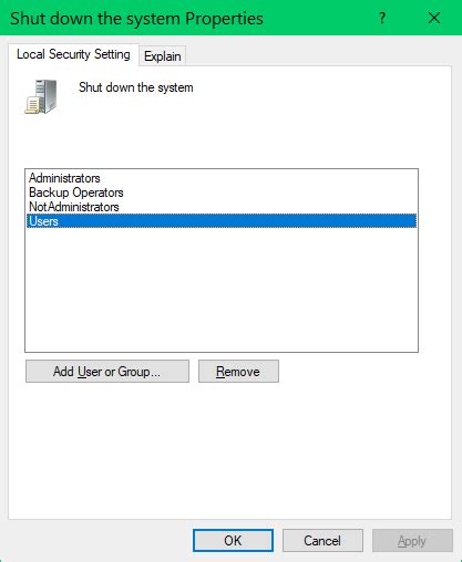Windows How Am I Able To Shutdown The System When I Don T Have SeShutdownPrivilege Super User