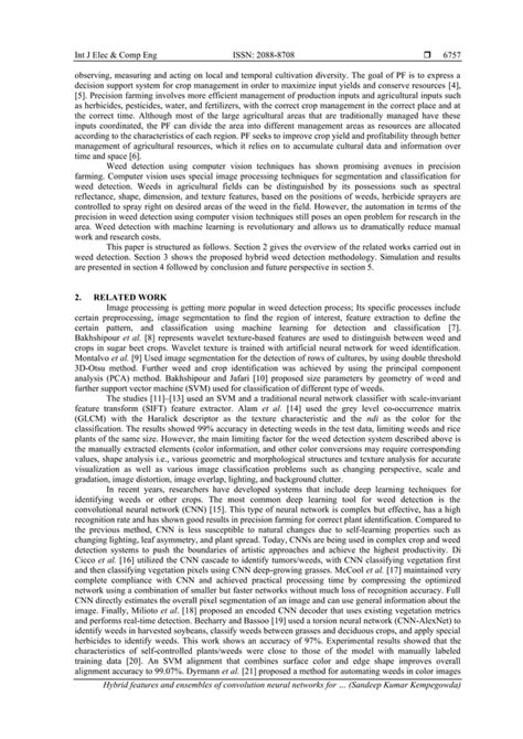 Hybrid Features And Ensembles Of Convolution Neural Networks For Weed