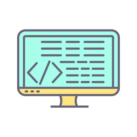 Coding Vector Icon 18896274 Vector Art At Vecteezy