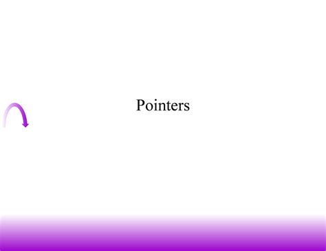 CSC Chap N A Pointers Pointer Fundamentals When A Variable Is Defined The Compiler