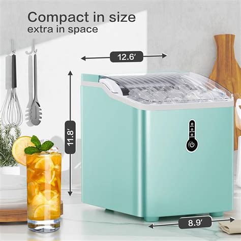 Green Ice Maker Portable Portable Ice Maker With Storage Drawer