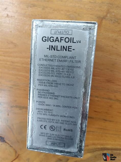 Gigafoil Inline Ethernet Noise Filter With Ifi Power Supply For Sale Us Audio Mart