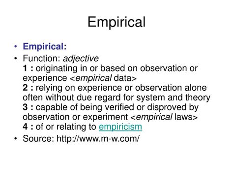 Ppt Empirical Powerpoint Presentation Free Download Id 311205