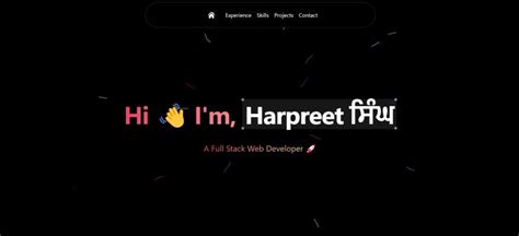 Portfolioupdate Nextjs Aceternityui Webdeveloper Harpreet Singh