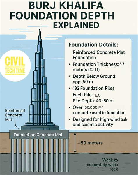 Civil Burj Khalifas Massive Foundation Engineering Marvel To