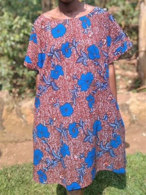 Plus Size Dress For Women In African Print Loose Fit Dress Gift For Her Ankara Shift Dress Etsy