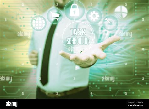 Conceptual Display Task Scheduling Word Written On The Assignment Of