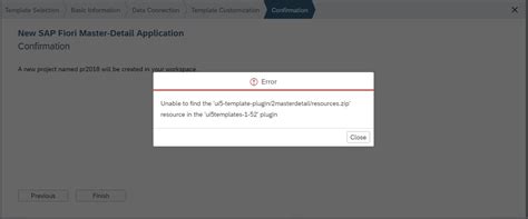 Solved Error When Creating Ui5 App From Template Sap Community
