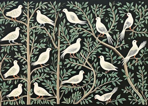 Doves Pattern Nature Bird Premium Photo Illustration Rawpixel