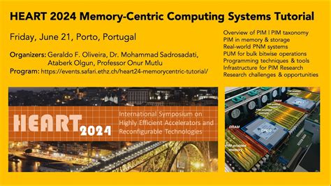 Heart 2024 Tutorial Memory Centric Computing Systems Youtube