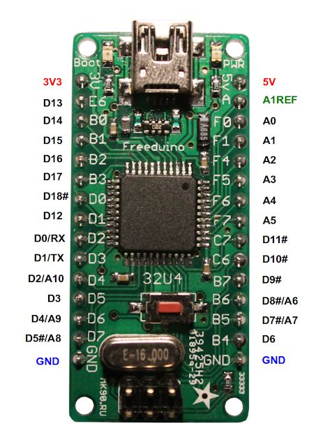 arduino mk 90 и другие freeduino 32u4 в arduino 1 0rc2