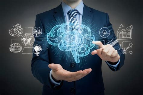 Premium Photo Businessman Showing Creative Ideas Representing Innovation Development And