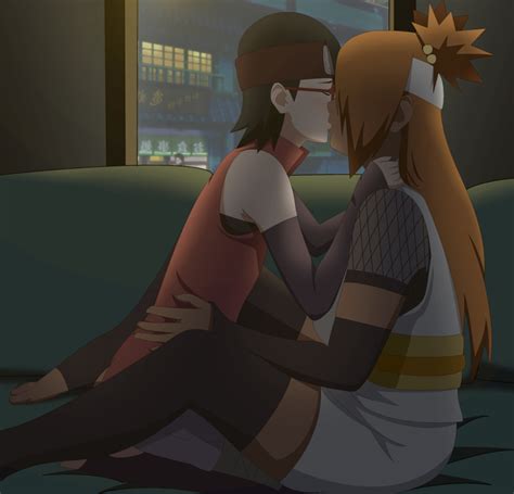 Rule 34 2girls Akimichi Chouchou Barefoot Big Breasts Black Hair