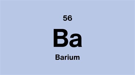 Barium Ba Element 56 Properties Uses And Facts