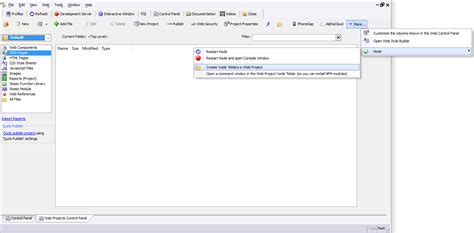 Alpha Anywhere Create Node Folders