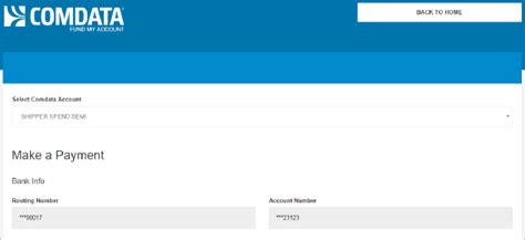 Make A Payment Comdata Self Service Center