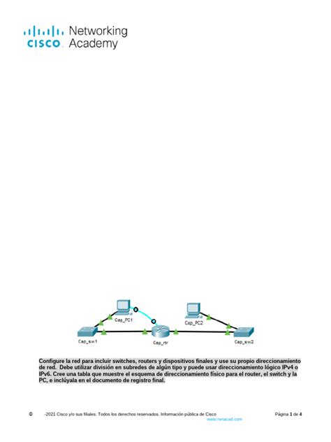1781 Packet Tracer Design And Build A Small Network Physical Mode Ilm Pdf Enrutador
