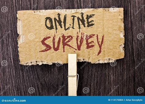 Word Writing Text Online Survey Business Concept For Digital Media